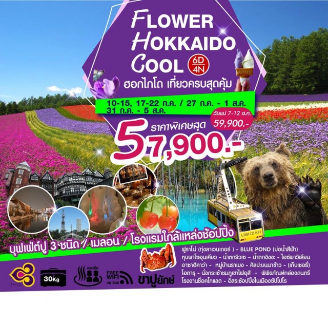 ทัวร์ญี่ปุ่น GOAL JAPAN FLOWER HOKKAIDO COOL BY TG | | UNITHAI Trip